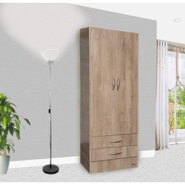 ROPERO 2 PUERTAS 2 CAJONES 912 PLATINUM – El mundo del mueble
