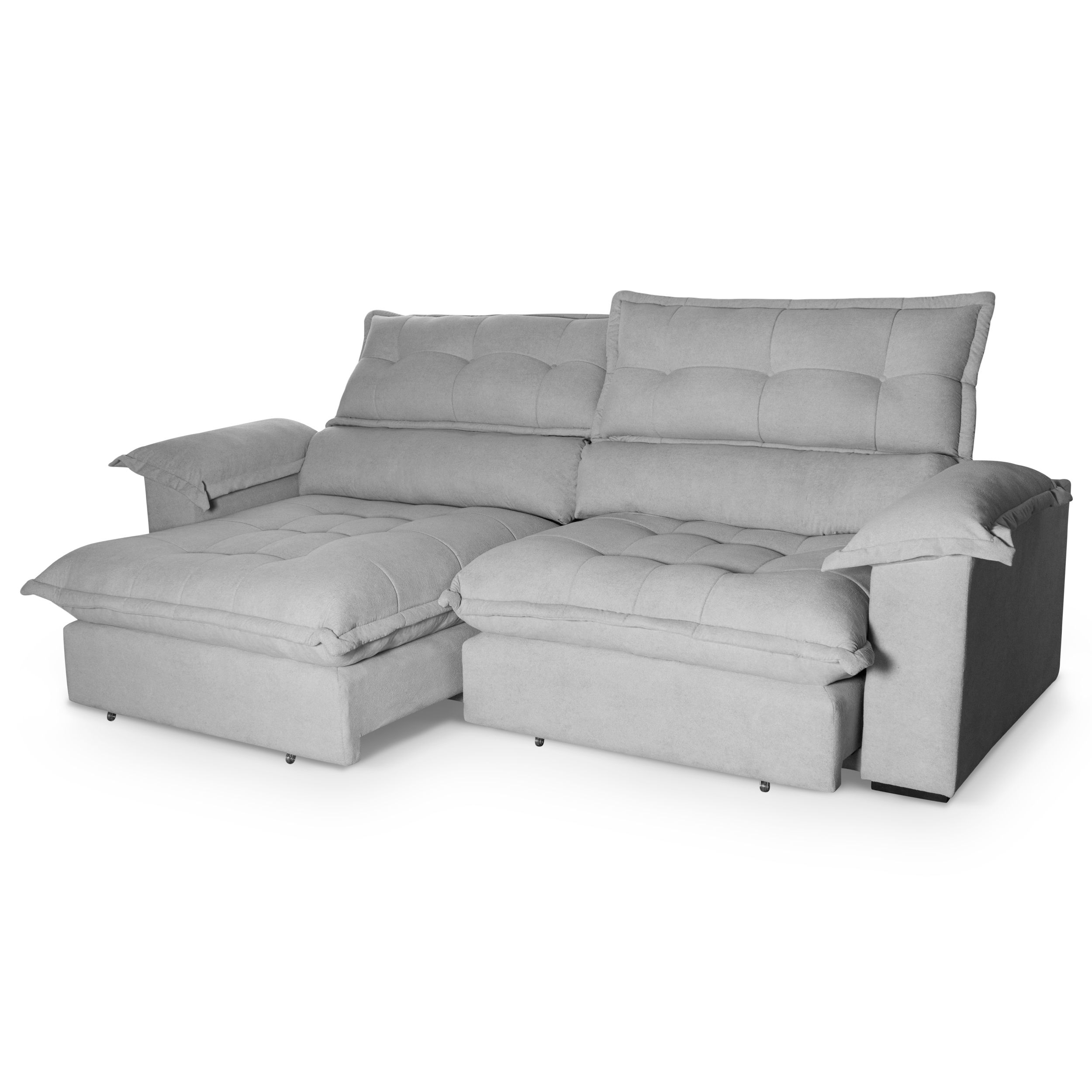 SILLÓN RECLINABLE/RETRÁCTIL MONACO 2.70 BOUCLÉ GRAFITO – El mundo del mueble