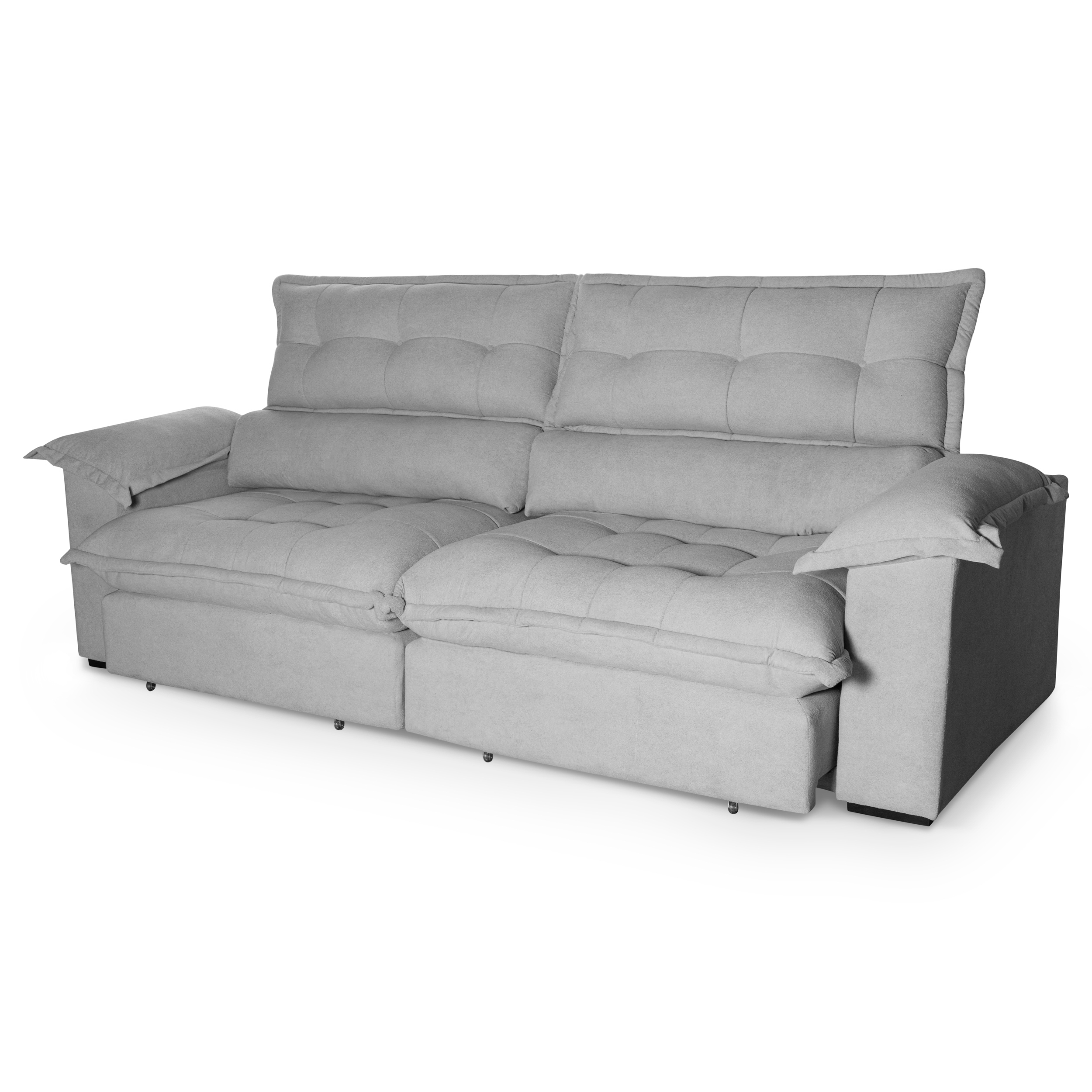 SILLÓN RECLINABLE/RETRÁCTIL MONACO 2.70 BOUCLÉ GRAFITO – El mundo del mueble