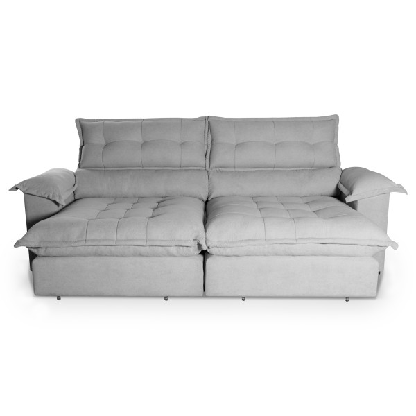 SILLÓN RECLINABLE/RETRÁCTIL MONACO 2.70 BOUCLÉ GRAFITO – El mundo del mueble