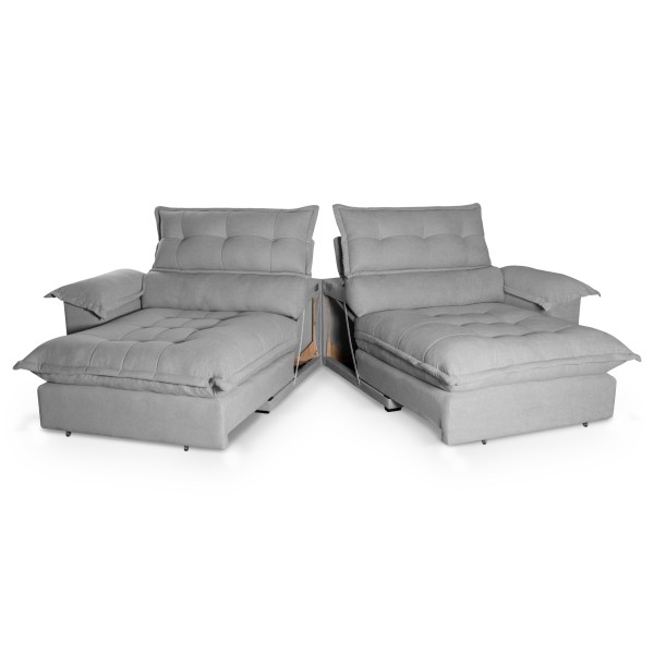 SILLÓN RECLINABLE/RETRÁCTIL MONACO 2.70 BOUCLÉ GRAFITO – El mundo del mueble